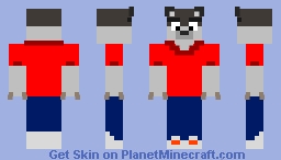 Serious wolf Minecraft Skin