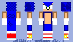 Classic Sonic Minecraft Skin