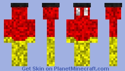(RED) cool slime Minecraft Skin