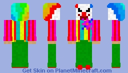 Scary Clown Minecraft Skin