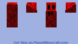 (RED) CREEPER GHOST Minecraft Skin