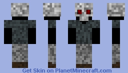 Dark skull face Minecraft Skin