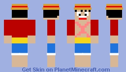Monkey D. Luffy Minecraft Skin