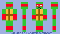 TMNT Raphael Minecraft Skin