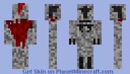 Dread Knight with a Red Cape Minecraft Skin