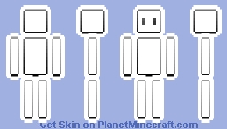 Gray RGB Skin (White outlines) Minecraft Skin