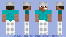Steve whit cigaret Minecraft Skin