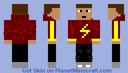the flash hoodie (fixed) Minecraft Skin