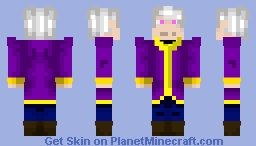 the purple mage Minecraft Skin