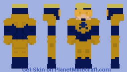 Booster Gold (Michael Carter) {Old Suit} | Universal War Minecraft Skin