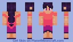 Person In a Sunset dress Minecraft Skin