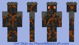 Charred Monarch Minecraft Skin