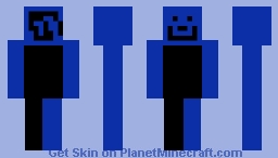 black and blue Minecraft Skin