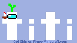AMONG US White Minecraft Skin