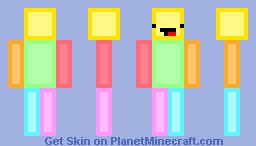 Rainbow Player Minecraft Skin