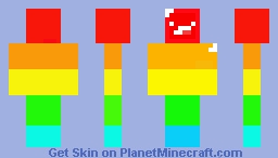 Cool rainbow skin Minecraft Skin