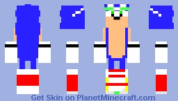 Sonic (Sonic riders) Minecraft Skin