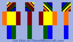 rainbow upgraded Minecraft Skin