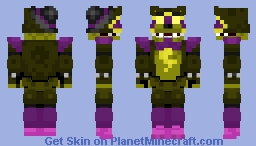 glamrock dreadbear Minecraft Skin