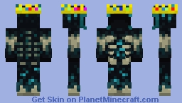 Techno warden blade Minecraft Skin