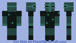 Sculk Armour Minecraft Skin