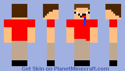 Skin Noob Rojo Minecraft Skin