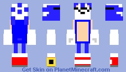 Sonic Invisible head Minecraft Skin