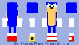 Sonic modern (Sonic unleashed) Minecraft Skin