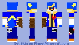 Blue wolf Minecraft Skin