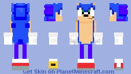 Sonic (Sonic the hedgehog) Minecraft Skin
