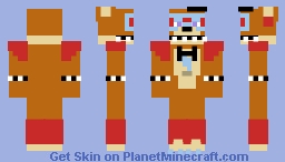 Custom GlamRock Freddy Minecraft Skin