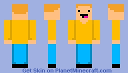 Derp Boy With A Yellow Shirt Minecraft Skin