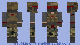 Russian solider with nvg Minecraft Skin