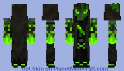 /black green/ Minecraft Skin