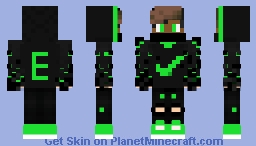 /black green/ Minecraft Skin