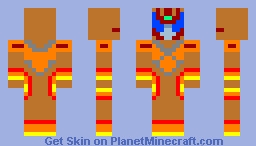 Blazing Warrior Pyro-X Minecraft Skin