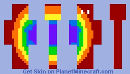 Rainbow dude Minecraft Skin