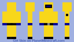 Yellow suit Minecraft Skin
