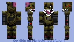 Withered Springtrap Minecraft Skin