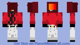 Red Old tv Head Minecraft Skin