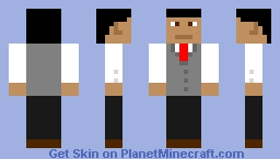 Man dressed formally (vest/tie) Minecraft Skin