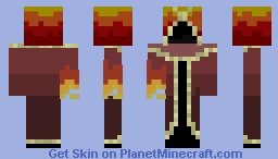 Flame Wizard Minecraft Skin