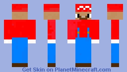 Mario Minecraft Skin
