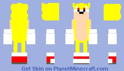 Super Sonic modern Minecraft Skin