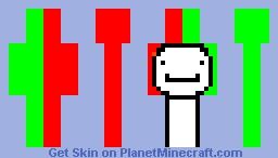 Half corrupted dream Minecraft Skin