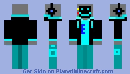 bot with headphones Minecraft Skin
