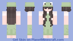 Frog Girl Minecraft Skin