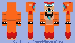 Glamrock Freddy FNAF:SB Minecraft Skin