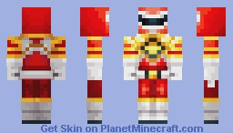 Red Rangers (Power Rangers) DRAGON SHIELD Minecraft Skin