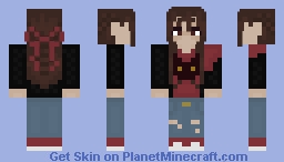 Girl with red bow Minecraft Skin